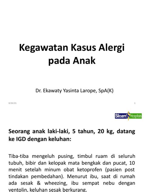 Anafilaksis Igd Siloam Pdf