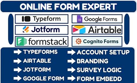 Setup Qualtrics Formstack Cognito Forms Typeforms Airtable Jotform