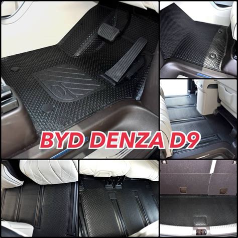 พรมรถยนต์ Byd Denza D9 พรมกระดุมเล็ก รีดขอบ บีวายดี เดนซ่า เข้ารูป เต็ม