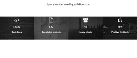 Jquery Number Scrolling With Bootstrap By W3hubs Medium
