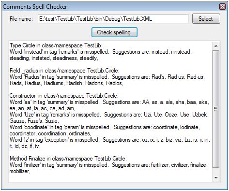 Visual Studio Comments Spell Checker CodeProject