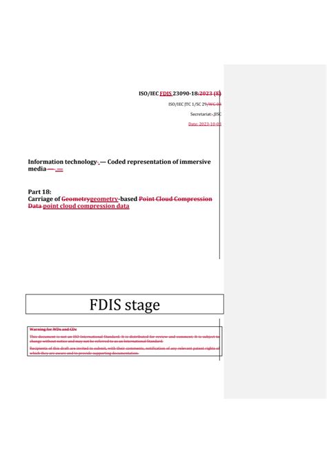 ISO IEC FDIS Information Technology Coded Representation Of Immersive Media Part
