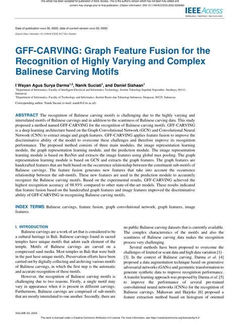 Pdf Gff Carving Graph Feature Fusion For The Recognition Of Highly Varying And Complex