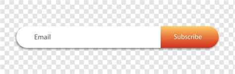 Email Subscribe Online Newsletter Vector Template Submit Button For