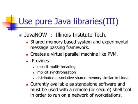 Ppt Parallel Computing And Message Passing In Java Powerpoint