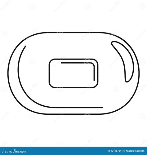 Soap Icon Outline Style Stock Vector Illustration Of Color 121957011