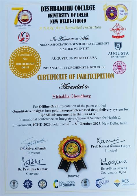 Vishakha Choudhary On Linkedin Conference Deshbandhucollege