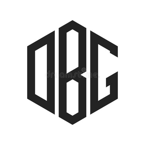 Dbg Logo Design Initial Letter Dbg Monogram Logo Using Hexagon Shape