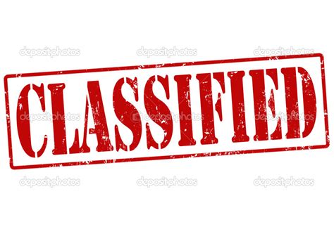 Government Classified Stamp