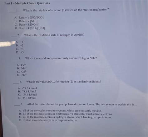 1 What Is The Rate Law Of Reaction 1 Based On The Chegg Com