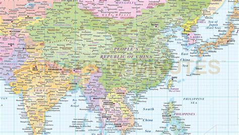 Digital Vector World Map Equirectangular Projection World Vector Map