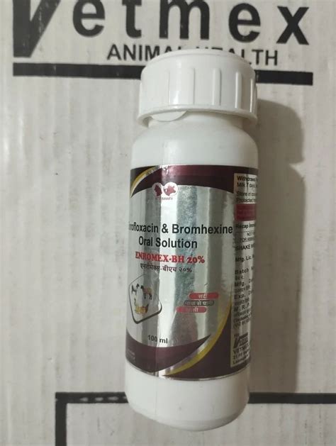 Enrofloxacin Bromhexine Hcl Oral Solution Packaging Size 1l At ₹ 450