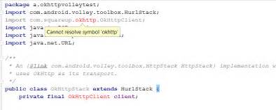 Android Can Not Resolve Comsquareupok Stack Overflow