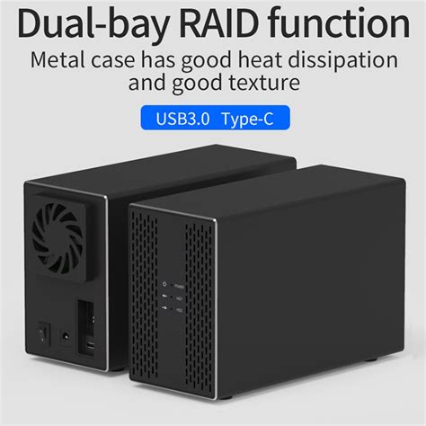 Dual Hard Drive Disk Array Cabinet 35 Hdd Enclosure With Raid