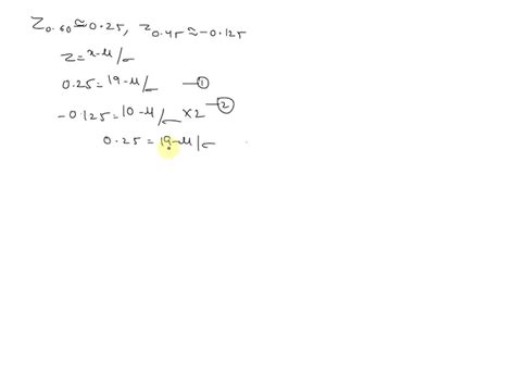 Solved Consider A Normal Distribution Curve Where 60 Th Percentile Is