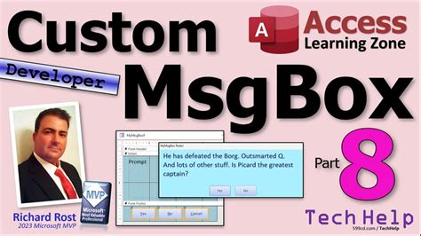 Create A Custom Dynamic Msgbox In Microsoft Access Using Vba Part 8