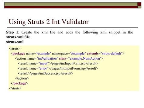 struts 2 validation framework ppt download