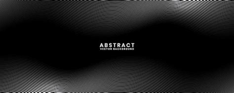 Premium Vector 3d Black White Techno Abstract Background Overlap