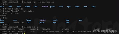 docker save、docker export、docker commit 区别 docker export commit csdn博客