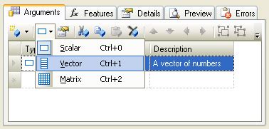 Adding A Vector Argument