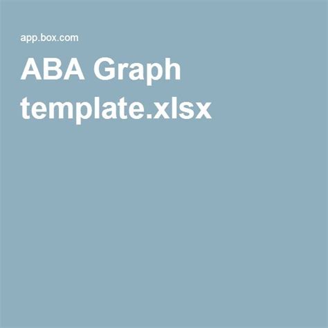 Aba Graph Templatexlsx Aba Graphing Aba Therapy