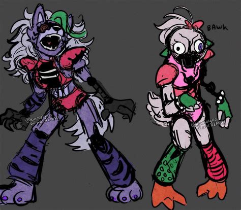 Roxy And Chica Broken Fnaf Drawings Fnaf Characters Fnaf Funny