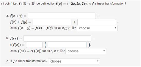 solved let f r rightarrow r 3 be defined by f x 2x