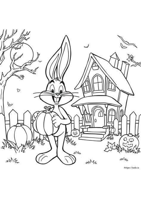 Bugs Bunny Halloween Coloring Pages