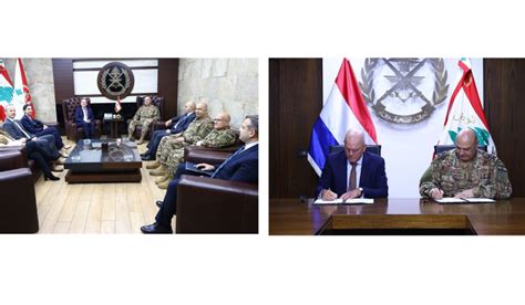 الوكالة الوطنية للإعلام قائد الجيش التقى السفير الهولندي وتوقيع