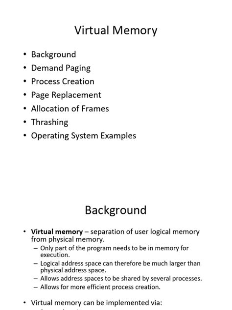 virtual memory pdf operating system computer memory