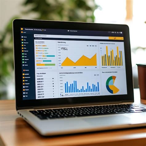 A Dashboard Showing Key Performance Indicators Kpis And Metrics Premium Ai Generated Image