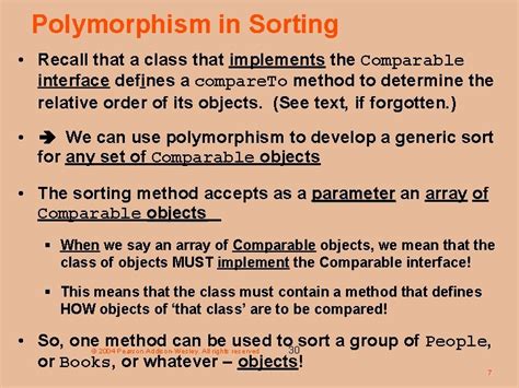 Chapter 9 Part 2 Polymorphism Sorting Searching Outline