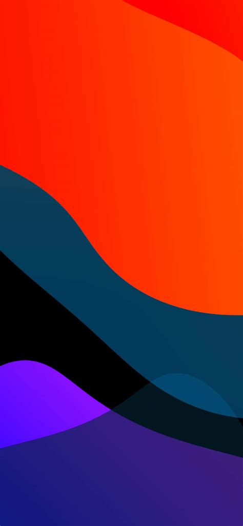 Download Ios 13 Orange And Blue Background