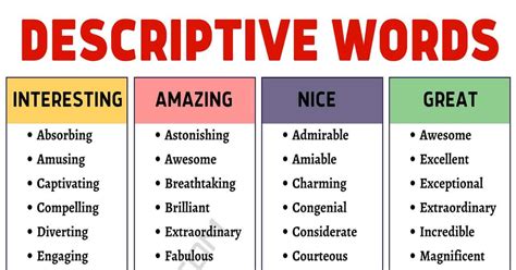 Descriptive Noun Phrase Examples