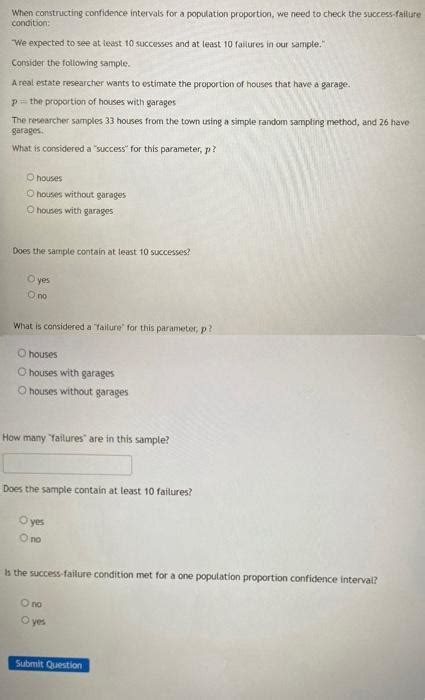 Solved When Constructing Confidence Intervals For A
