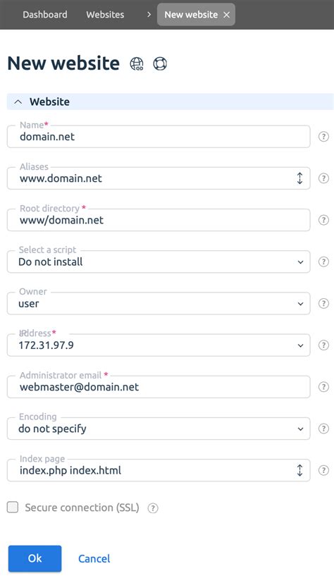 Ispmanager 6 Business Documentation How To Create A Website On The