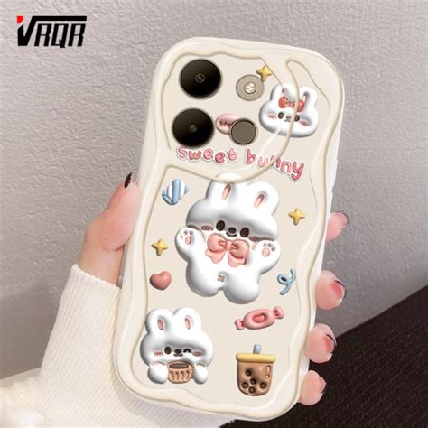 Vrqr Wave Edge Phone Case For Infinix Smart 7 7 Hd X6515 X6516 Case Cartoon Pattern Tpu Tecno