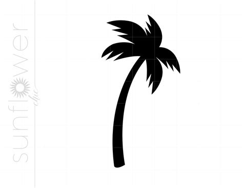 Palm Tree Silhouette Clip Art