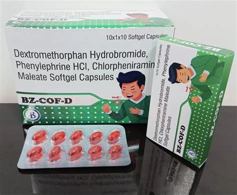 Dextromethorphan Hbr Phenylephrine Hydrochloride And Chlorpheniramine Maleate Soft Gel Capsule