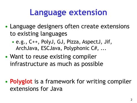 Ppt Polyglot An Extensible Compiler Framework For Java Powerpoint