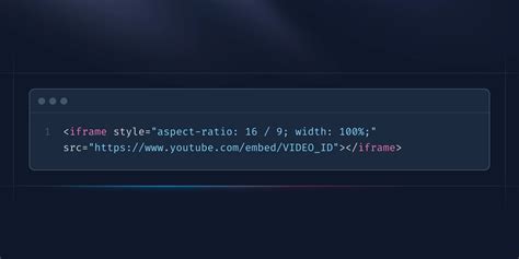 🎥 Maintain Aspect Ratio For Embedded Youtube Videos Dev Community