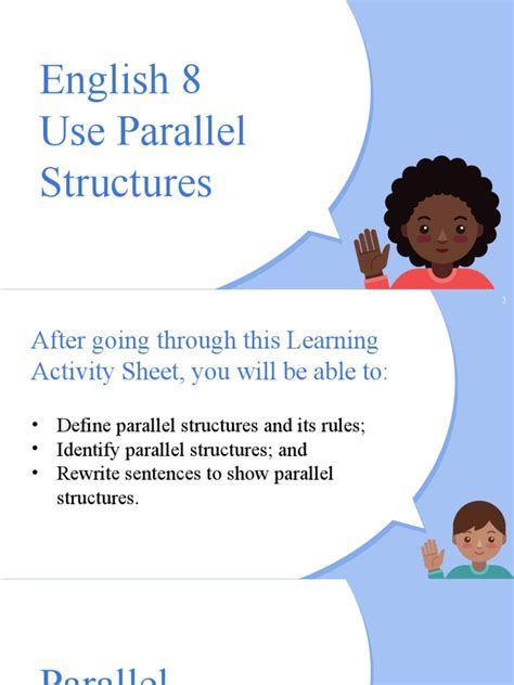 English 8 Q3 Las W6 Parallel Structures Pdf Verb Phrase