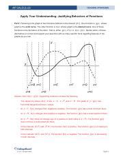 Understanding Functions Analyzing Derivatives Graphs Course Hero