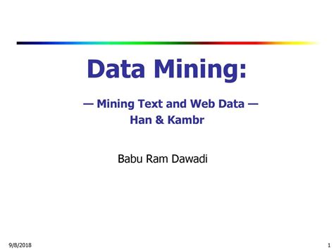 Data Mining — Mining Text And Web Data — Han And Kambr Ppt Download