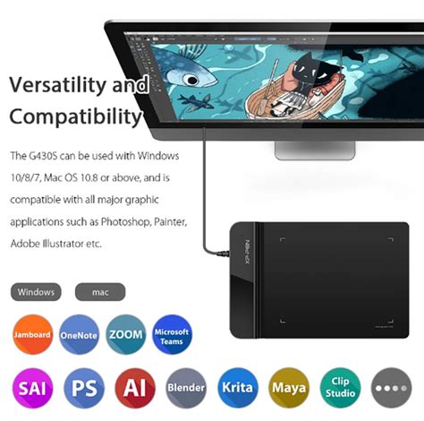 Графический планшет XP-Pen Star G430S для рисования SBB (ID#1882394403 ...