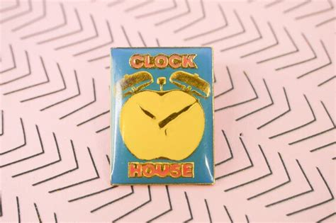 Vintage Alarm Clock Pin Clock House Clock Everyda Gem