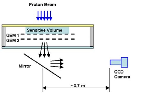 Schematic Diagram Of The Gem Detector With Optical Readout Not To Scale Download Scientific
