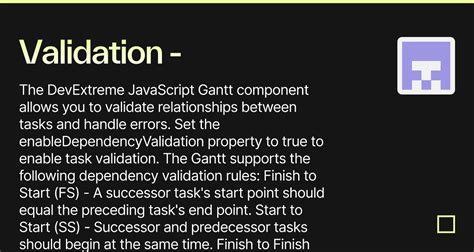Validation Devextreme Gantt Forked Codesandbox