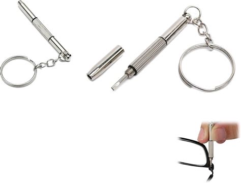 Multifunction Eyeglass Screwdriver 2 Pcs Glasses Screwdriver 3 In 1 Mini Sunglasses Screwdriver