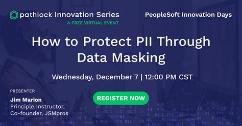 How To Protect PII Through Data Masking JSMPROS